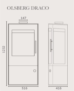 The Penman Collection Olsberg Draco Wood Burning Stove – The Fireplace ...