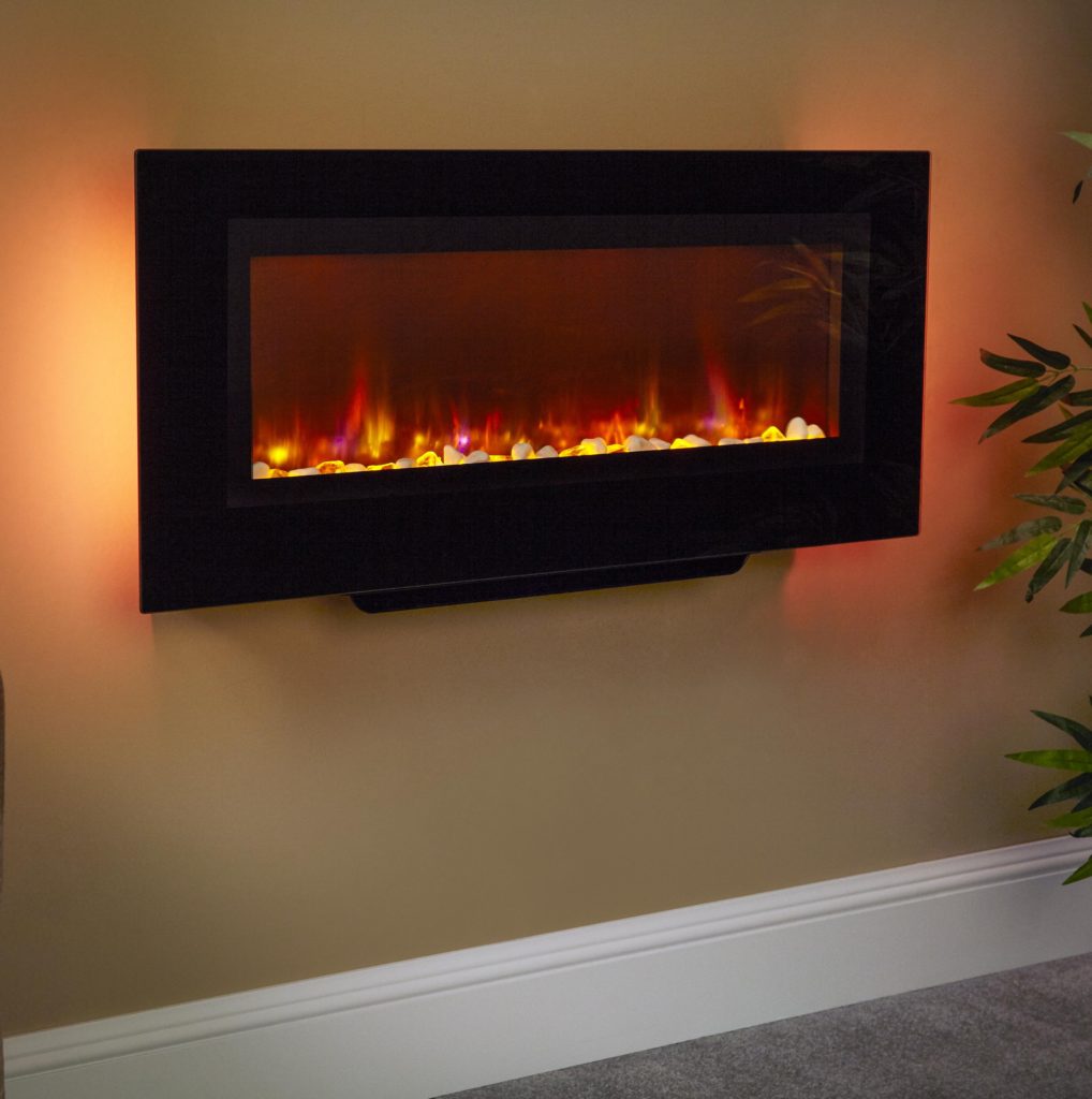 Katell Suncrest 38″ Santos Wall Mounted Electric Fire – The Fireplace ...
